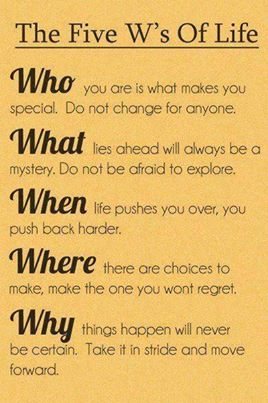 The 5W's of Life unlimited... - Actspot
