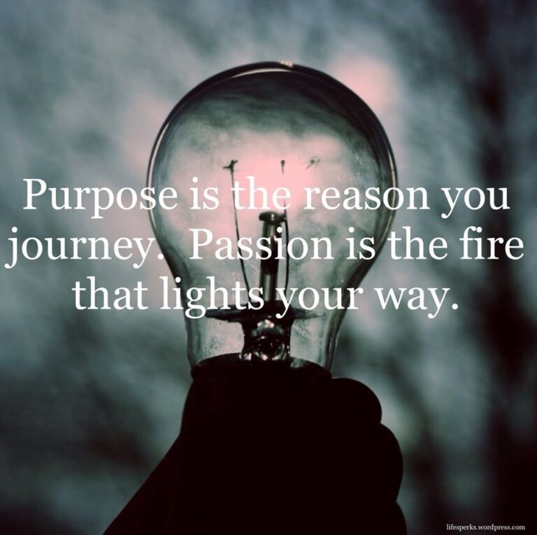 Importance of the purpose and passion in life - Actspot